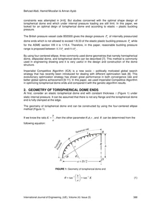Using Imperialist Competitive Algorithm to Find the Optimum Shape Design of Internally ...