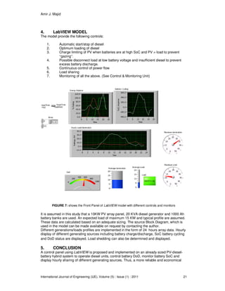 A LabVIEW Model For the Operation and Control Strategy of a Hybrid System