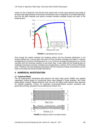 Reduction of Ultimate Strength due to Corrosion - A Finite Element Computational Method | PDF
