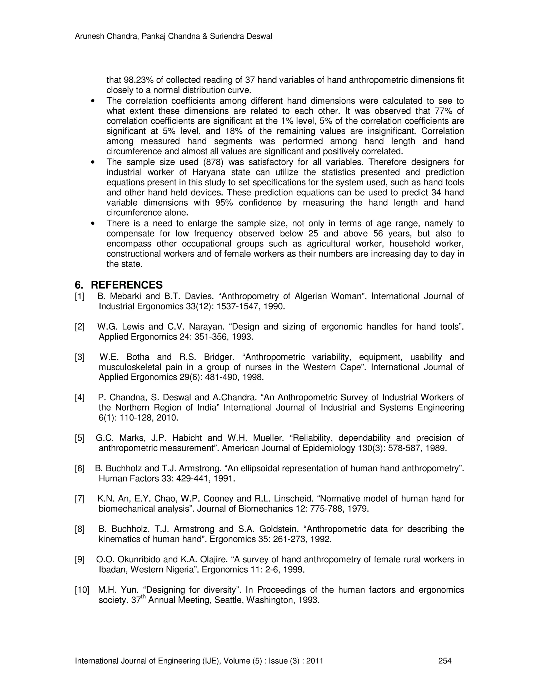 Analysis of Hand Anthropometric Dimensions of Male Industrial Workers ...