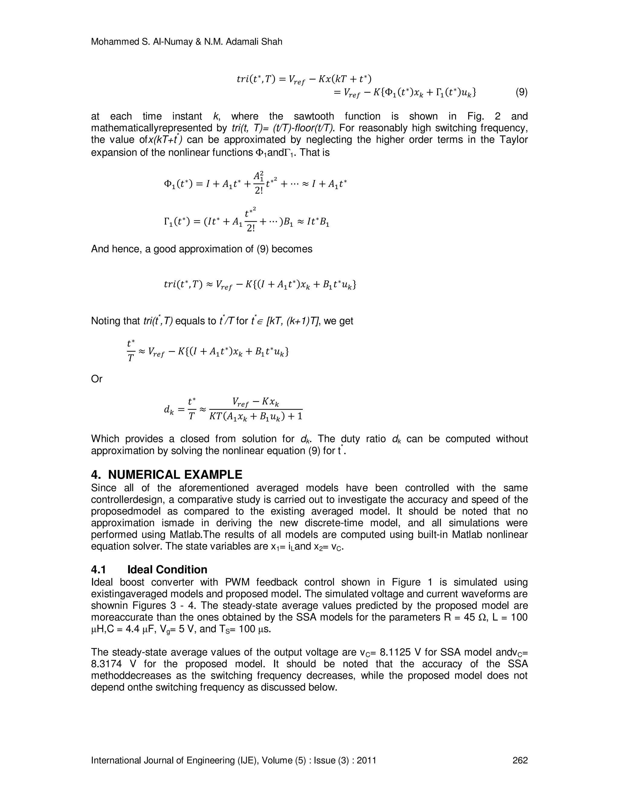 Averaging Method For Pwm Dc Dc Converters Operating In Discontinuous Conduction Mode With