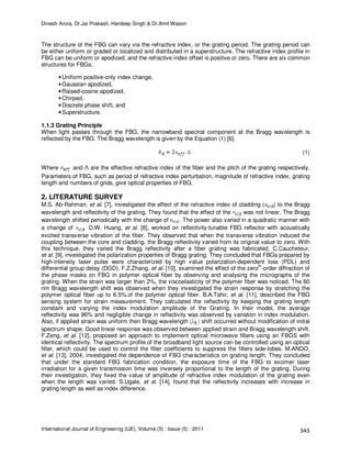 Reflectivity and Braggs Wavelength in FBG | PDF
