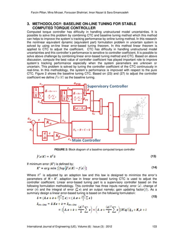 Design Baseline Computed Torque Controller | PDF