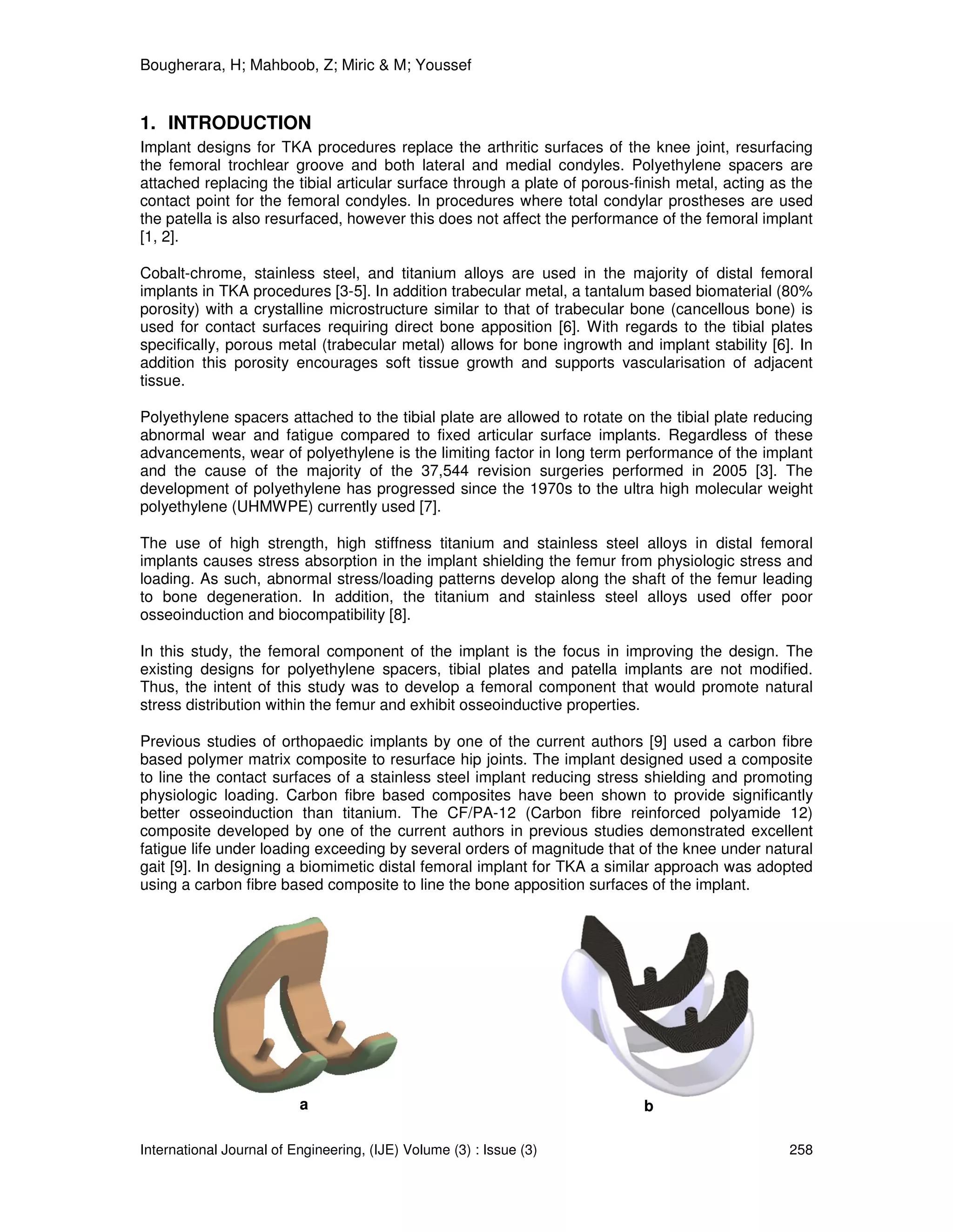 Finite Element Investigation Of Hybrid And Conventional Knee Implants Pdf Bone And Joint