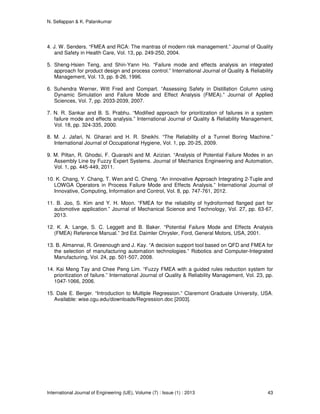 Development of Modified Evaluation and Prioritization of Risk Priority Number in FMEA | PDF ...