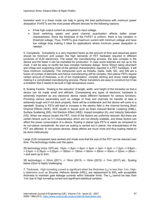 FETs as a Congruous Hardware in Embedded Technology and Sensors | PDF
