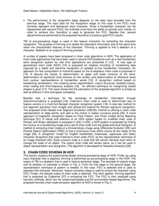 The Heuristic Extraction Algorithms for Freeman Chain Code of Handwritten Character | PDF ...