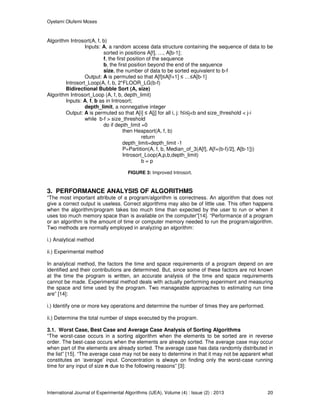 Bidirectional Bubble Sort Approach to Improving the Performance of Introsort in the Worst Case ...