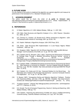 Bidirectional Bubble Sort Approach to Improving the Performance of Introsort in the Worst Case ...