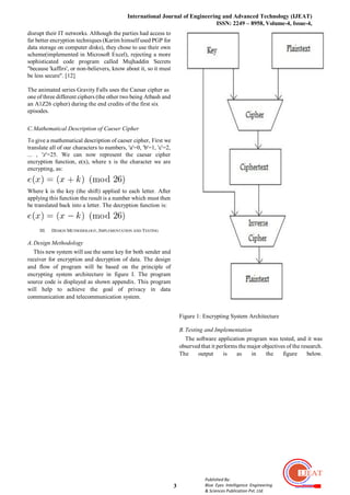 Data Security on Computer Network and Telecommunication System Using Caesar Cipher Cryptography ...