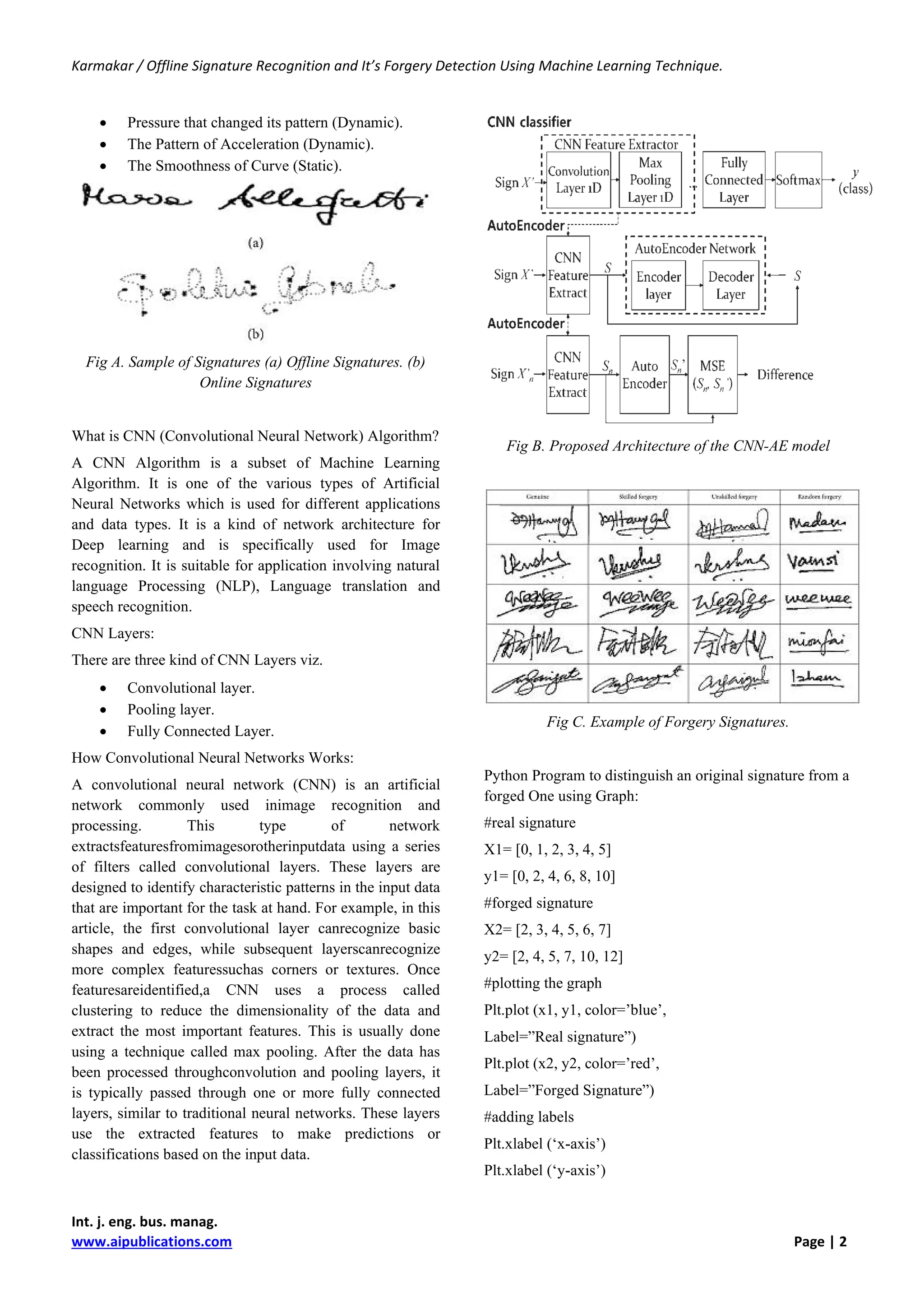 Offline Signature Recognition And Its Forgery Detection Using Machine