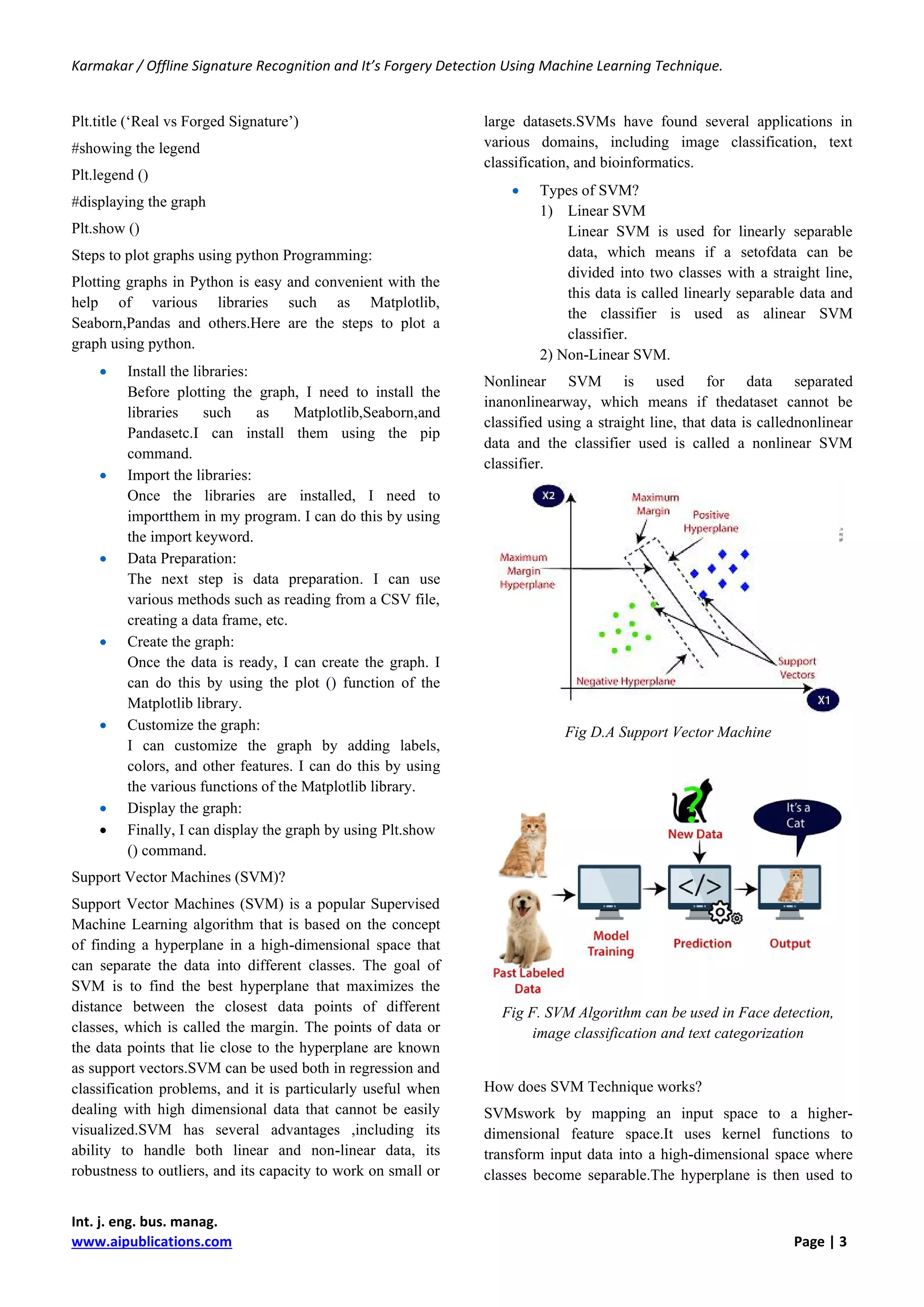 Offline Signature Recognition And Its Forgery Detection Using Machine