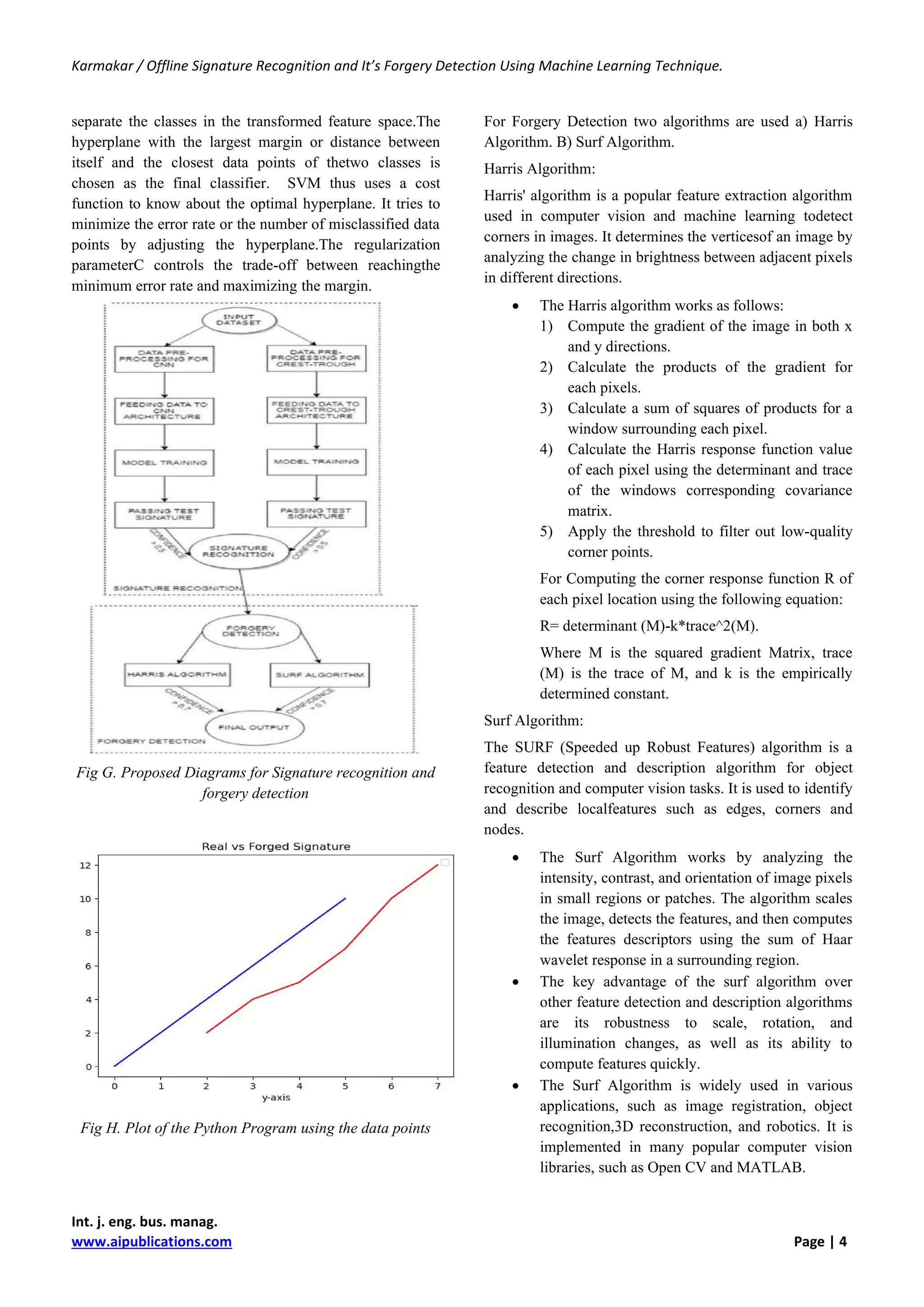 Offline Signature Recognition And Its Forgery Detection Using Machine