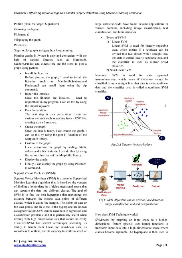 Offline Signature Recognition and It’s Forgery Detection using Machine Learning Technique | PDF ...
