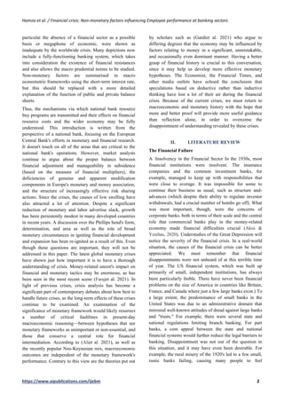 Financial crisis: Non-monetary factors influencing Employee performance ...