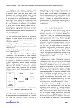 Employees’ Career Growth and Development: Outlook and Challenges of a ...