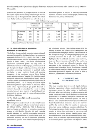 Effectiveness of Digital Platforms in Promoting Recruitment in Public ...