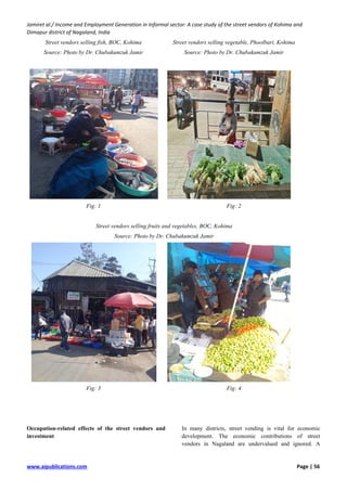 Income and Employment Generation in Informal sector: A case study of ...