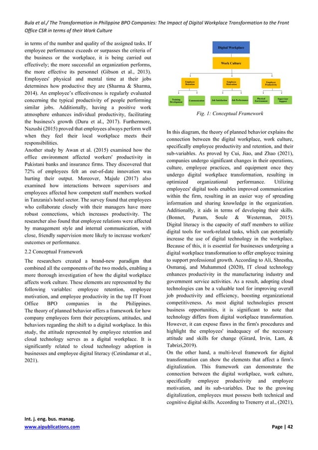 The Transformation in Philippine BPO Companies: The Impact of Digital ...