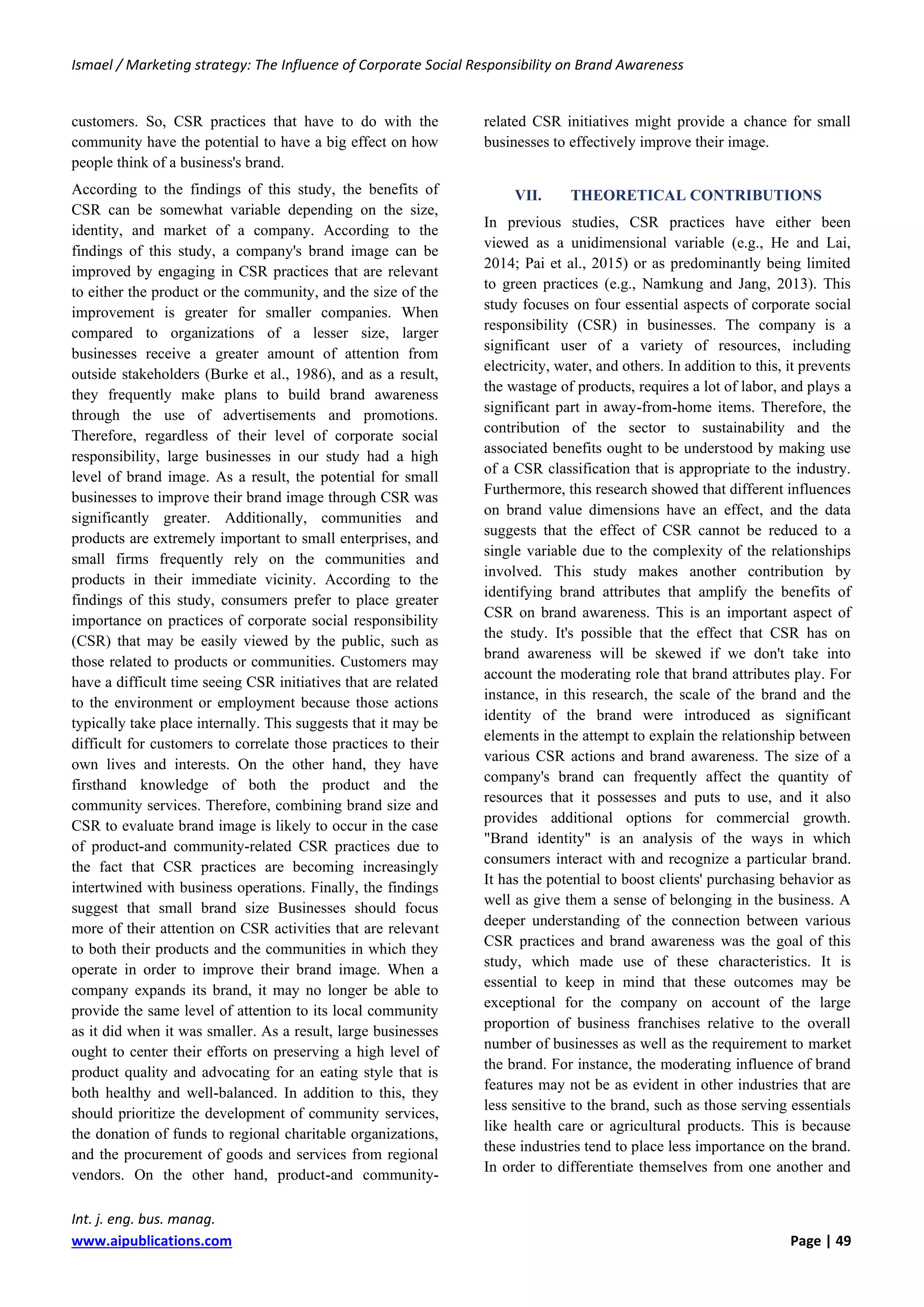 Marketing strategy: The Influence of Corporate Social Responsibility on ...