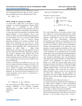 Bayesian Analysis Influences Autoregressive Models | PDF
