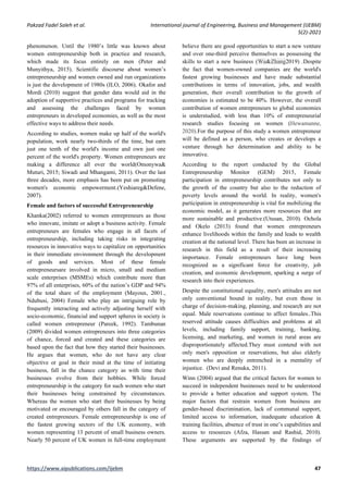 Factors affecting the Success of Female Entrepreneurs in Kurdistan | PDF