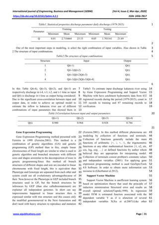Application of Support Vector Machine for River flow Estimation | PDF