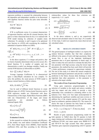 Application of Support Vector Machine for River flow Estimation | PDF