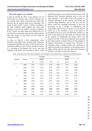 Application of Support Vector Machine for River flow Estimation | PDF