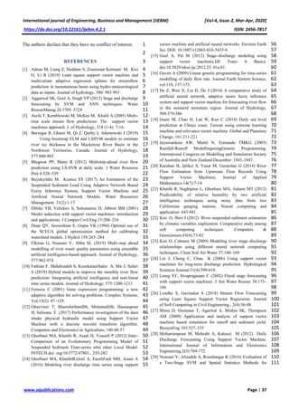Application of Support Vector Machine for River flow Estimation | PDF