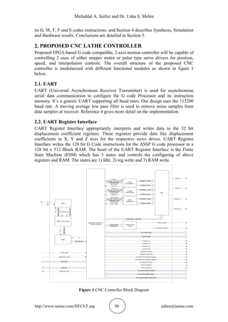 DESIGN AND IMPLEMENTATION OF FPGA BASED G CODE COMPATIBLE CNC LATHE CONTROLLER | PDF