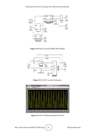 MAXIMUM POWER POINT TRACKING WITH ARTIFICIAL NEURAL NET WORK | PDF