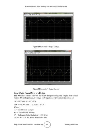 MAXIMUM POWER POINT TRACKING WITH ARTIFICIAL NEURAL NET WORK | PDF