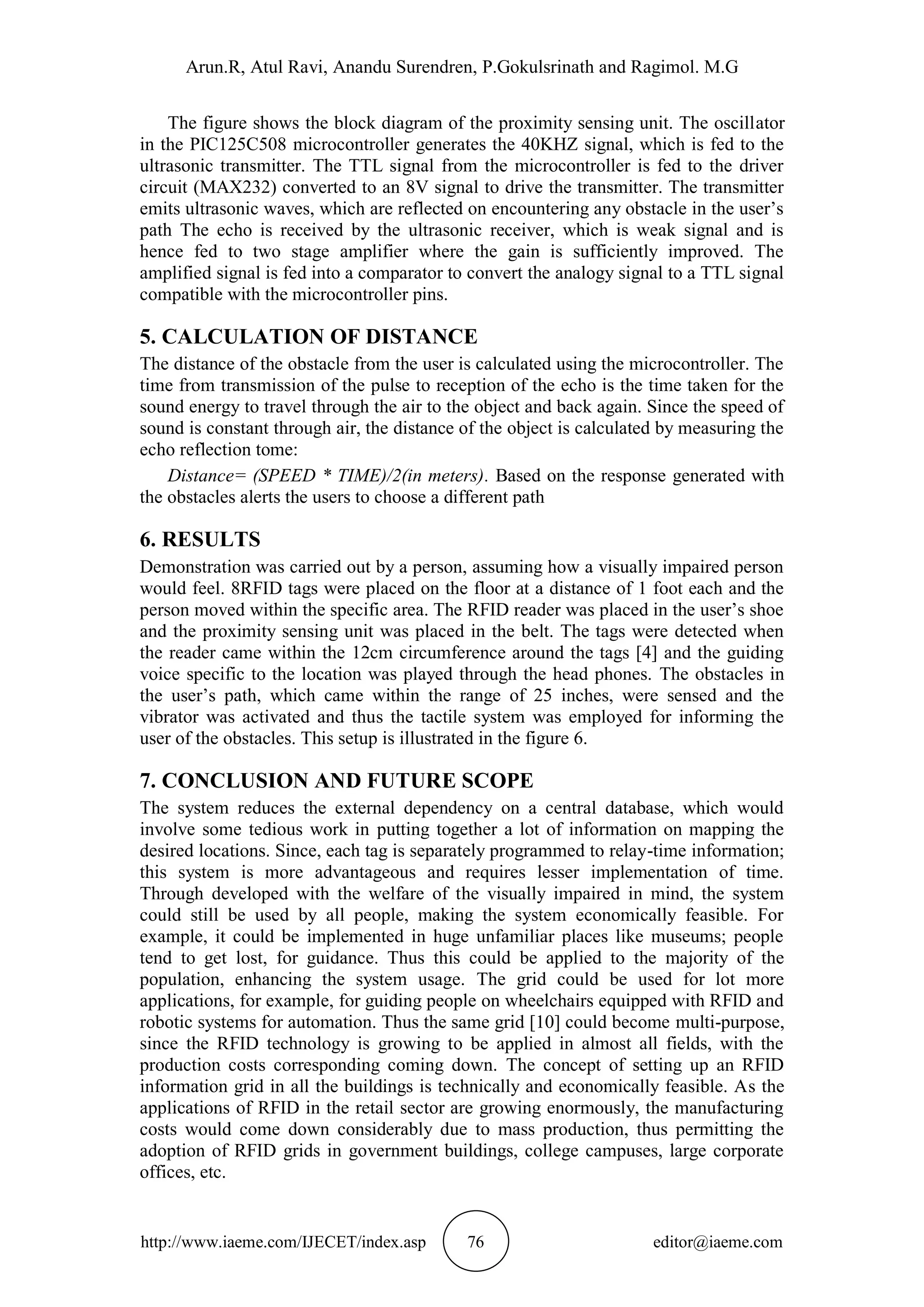 PROMINENT NAVIGATION FOR VISUALLY IMPAIRED PEOPLE | PDF