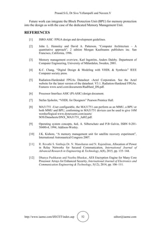 DESIGN AND DEVELOPMENT OF MEMORY MANAGEMENT UNIT FOR MIL-STD-1750 PROCESSOR | PDF