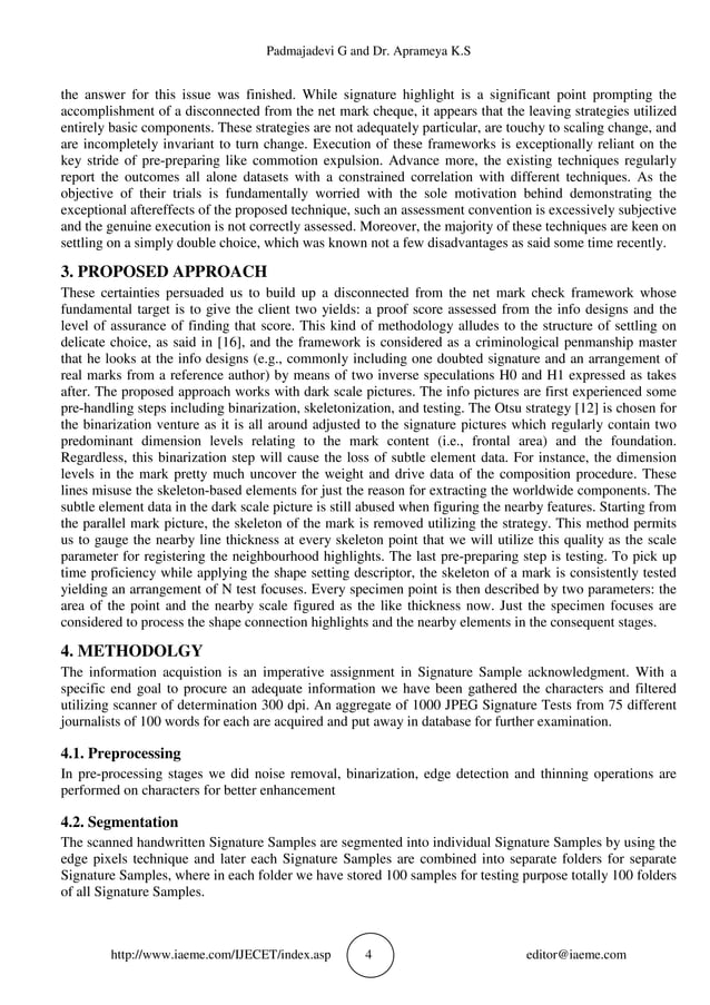 OFFLINE HANDWRITTEN SIGNATURE RECOGNITION USING EDGE HINGE AND EDGE EXTRACTION TECHNIQUES AND ...