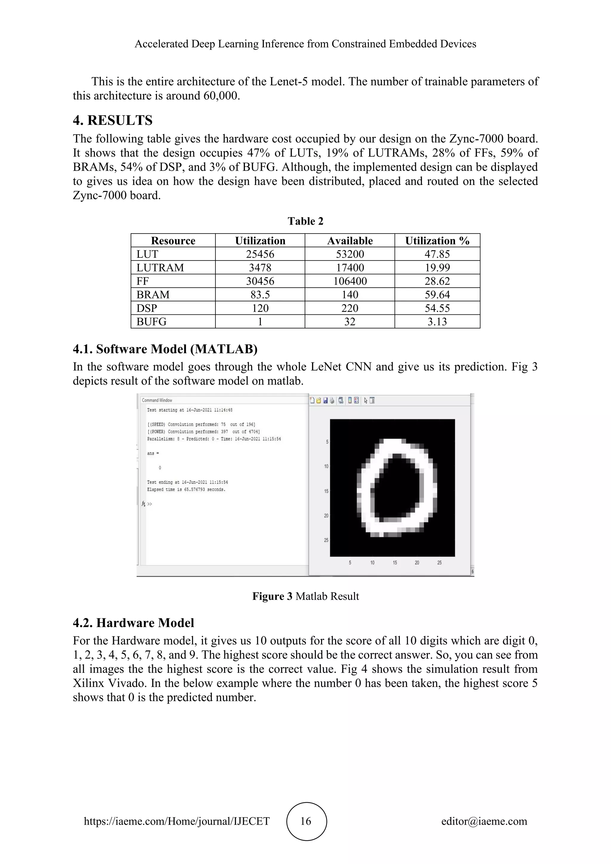 Accelerated Deep Learning Inference From Constrained Embedded Devices Pdf