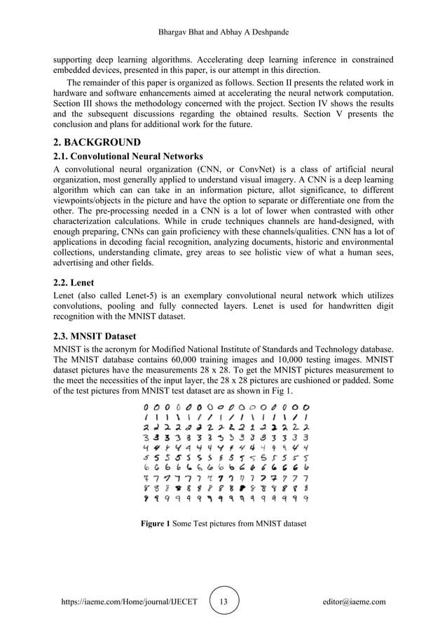 Accelerated Deep Learning Inference From Constrained Embedded Devices Pdf