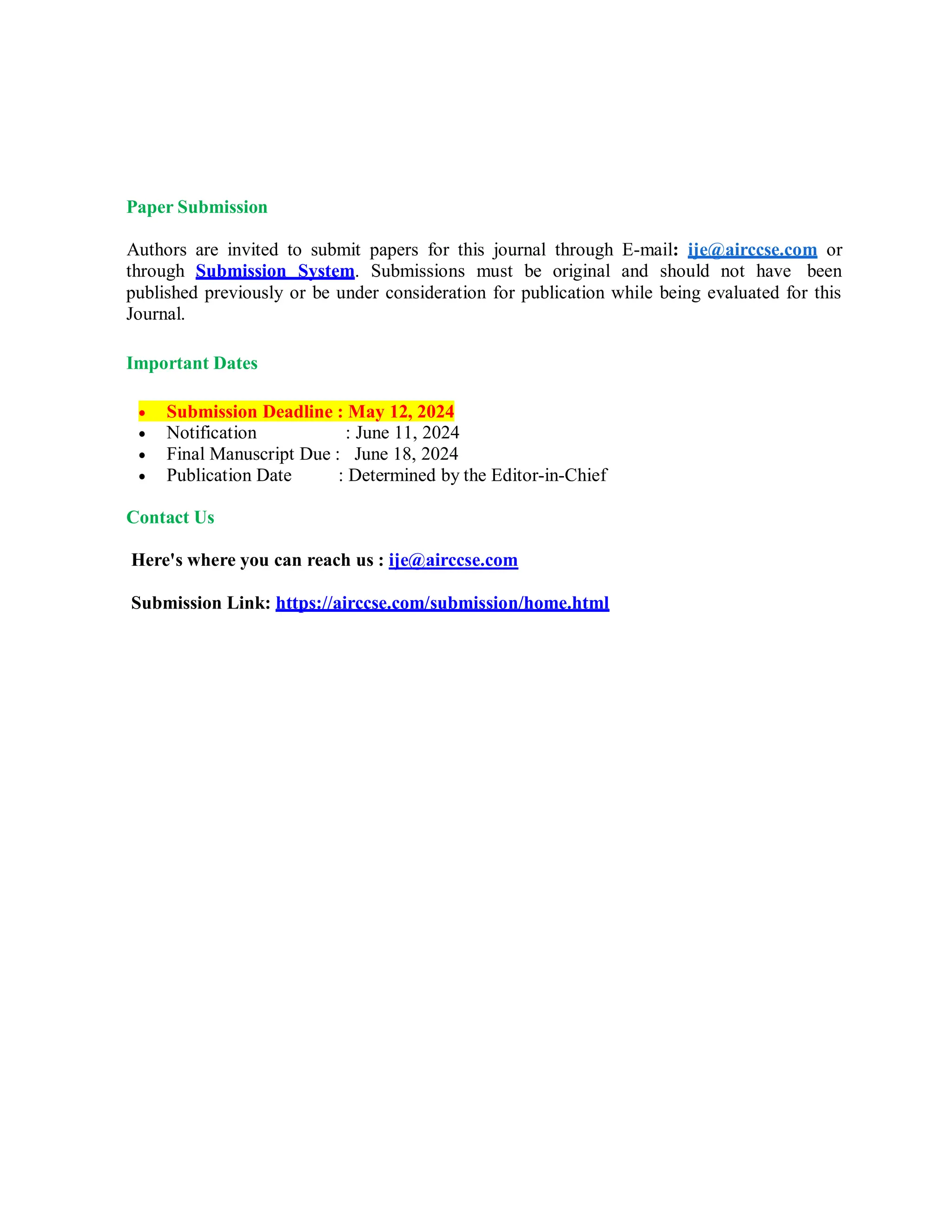 International Journal of Education (IJE) | PDF