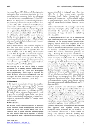 Voice Controlled Home Automation System | PDF