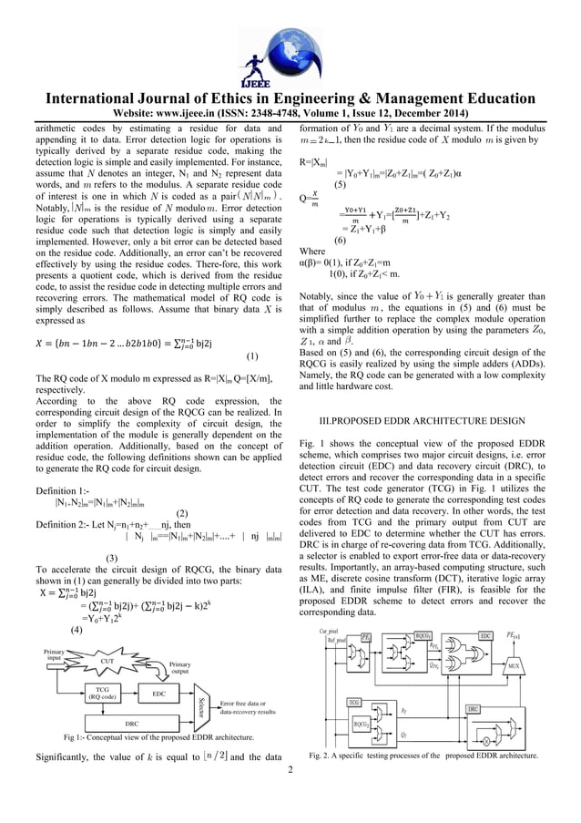 Implementation Of Area Efficient High Speed Eddr Architecture Pdf