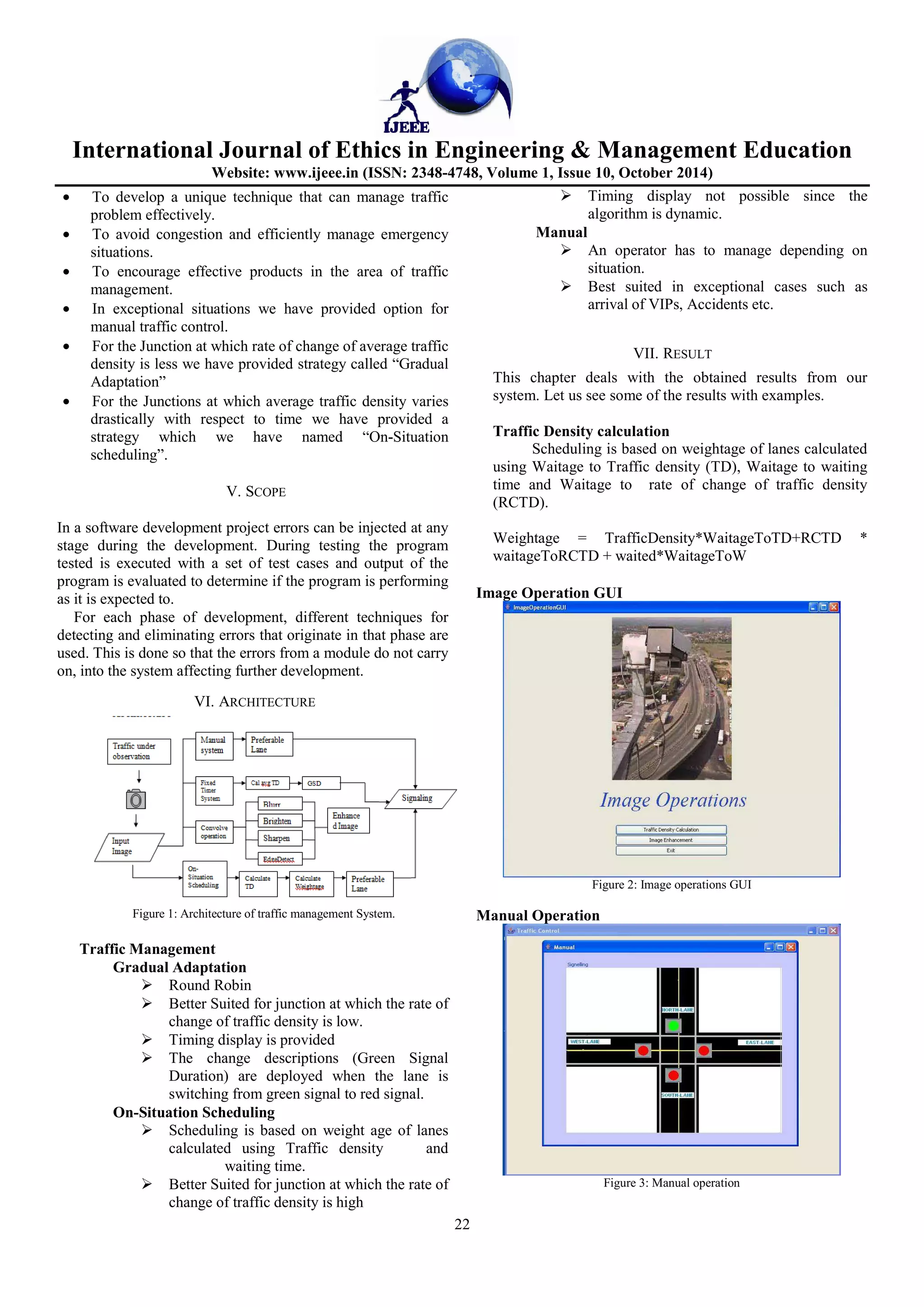 Congestion control using Image Processing | PDF