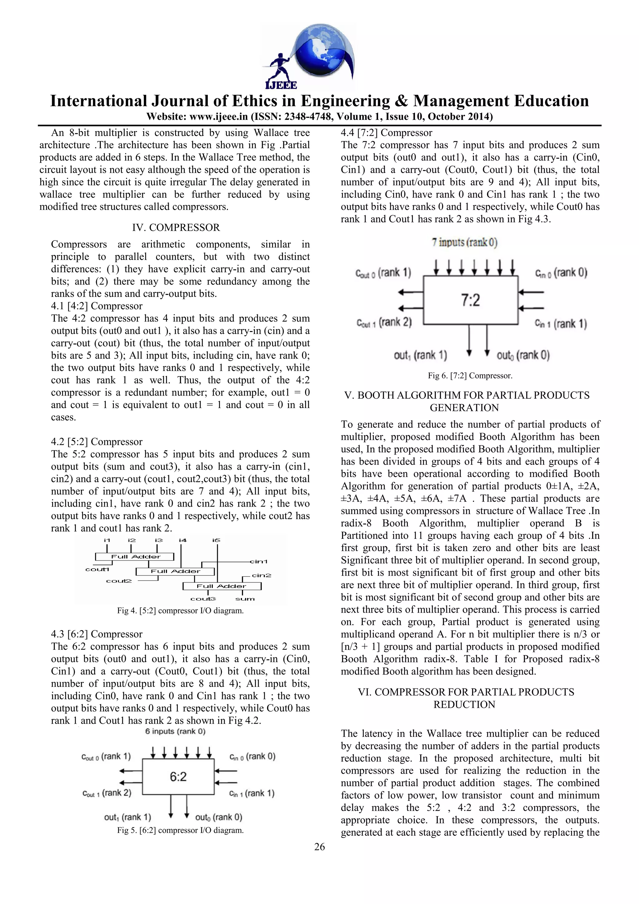 A High Speed Wallace Tree Multiplier Using Modified Booth Algorithm for ...