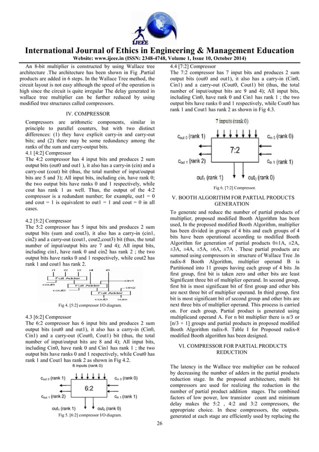 A High Speed Wallace Tree Multiplier Using Modified Booth Algorithm for Fast Arithmetic Circuits ...