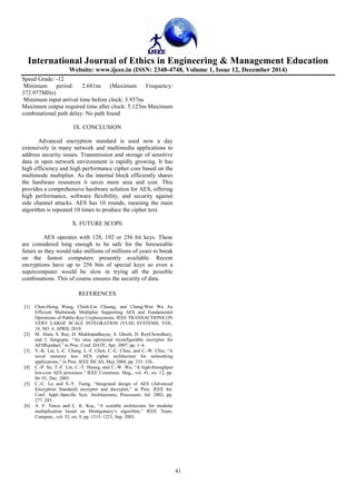 hardware implementation of aes encryption and decryption for low area ...