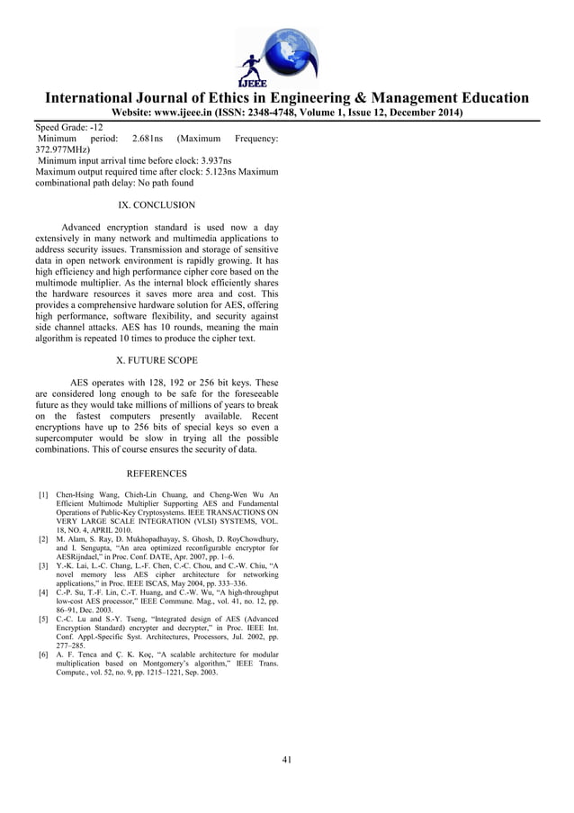 Hardware Implementation Of Aes Encryption And Decryption For Low Area And Low Power Consumption Pdf