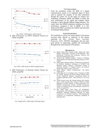 PERFORMANCE EVALUATION OF BER FOR AWGN, AWGN MULTIPATH AND RAYLEIGH FADING CHANNELS | PDF