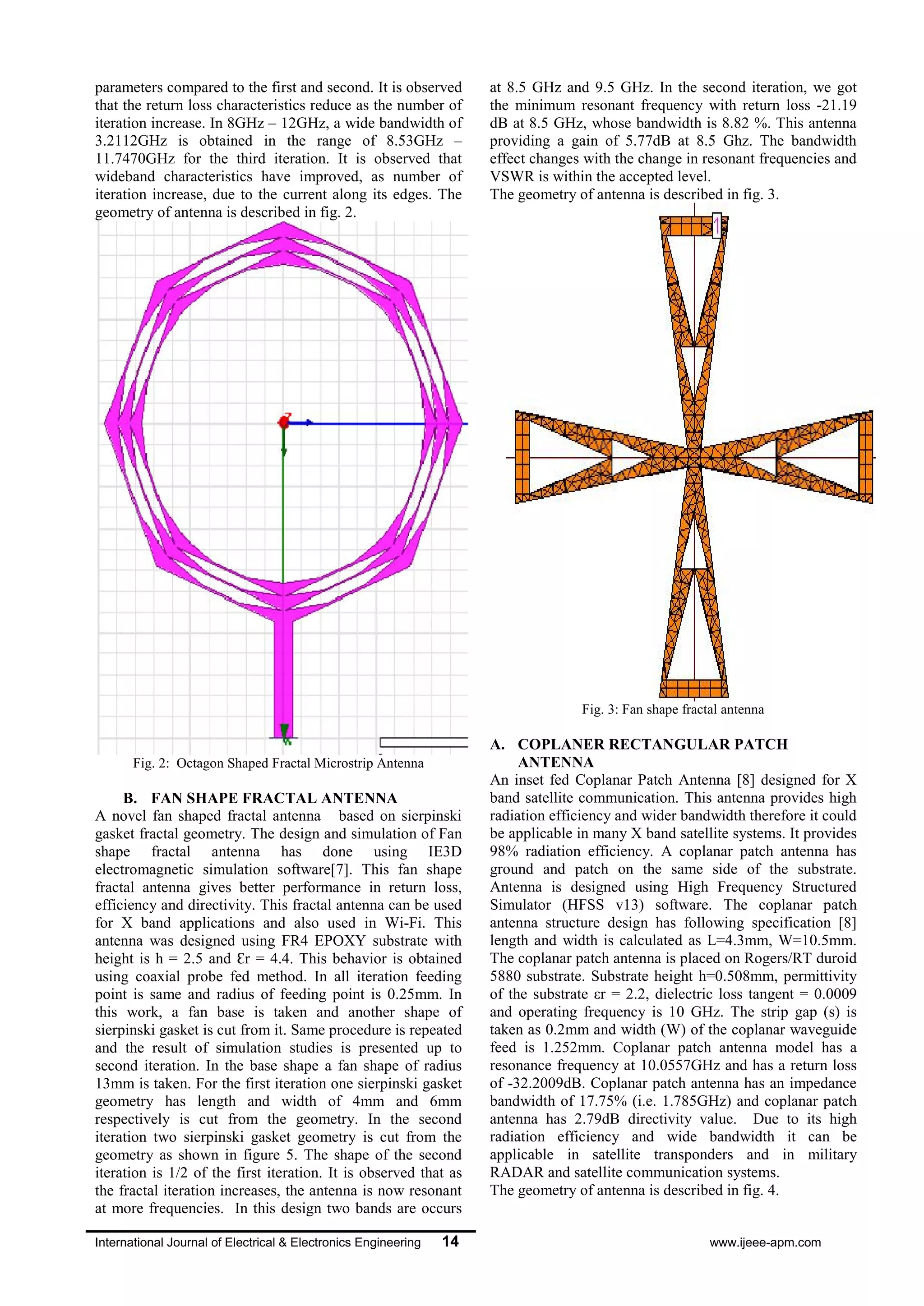 REVIEW OF FRACTAL TECHNIQUES FOR DESIGNING MICROSTRIP PATCH ANTENNA FOR X BAND | PDF