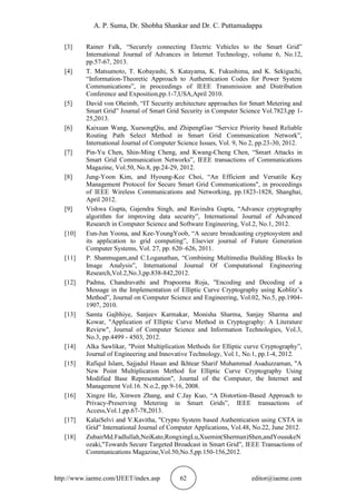 SECURE TRANSMISSION OF DATA IN SMART GRID WITH THE AID OF ELLIPTIC ...