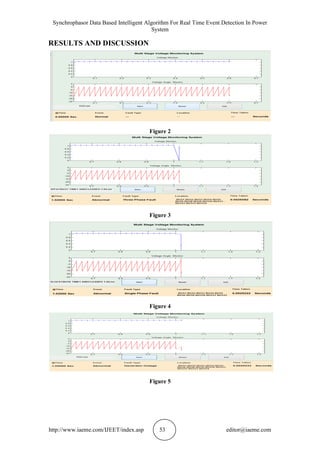 SYNCHROPHASOR DATA BASED INTELLIGENT ALGORITHM FOR REAL TIME EVENT DETECTION IN POWER SYSTEM | PDF